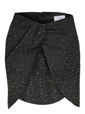 Off-White Embellished Mini Skirt - Black