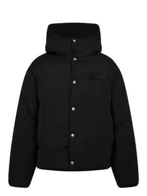 Jacquemus Long-sleeved Hooded Cotton Jacket Black