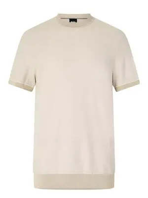 Hugo Boss Cotton Knitted Top - Nude