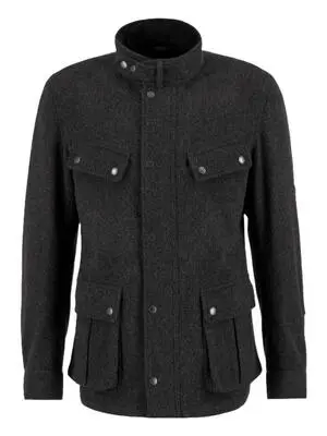 BARBOUR Barbour Duke Jacket With Zip And Stud Fastening