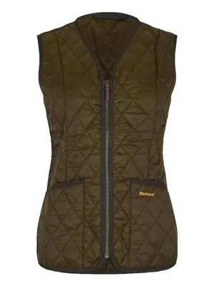 Barbour Barbour Quilted Fleece Gilet Dk Olive