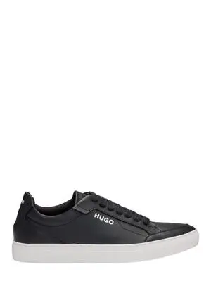 Hugo Boss Leather Lace-up Sneakers - Black