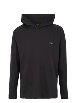 Hugo Boss Waffle Hoody - Black
