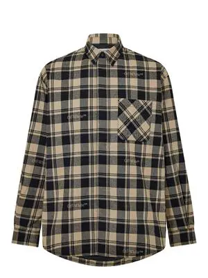Off-White Check Overshirt Sn99 - Black