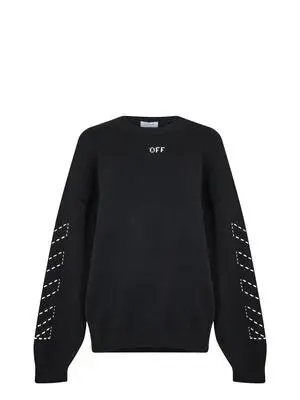Off-White Arrows Crew Neck Sweatshirt - Black