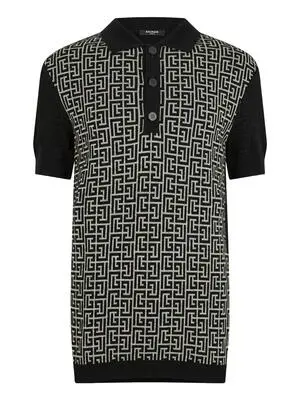 Balmain Short-sleeved Polo Shirt - Black