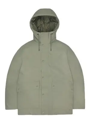 Rains Long-sleeved Snap-button Casual Jacket - Nude