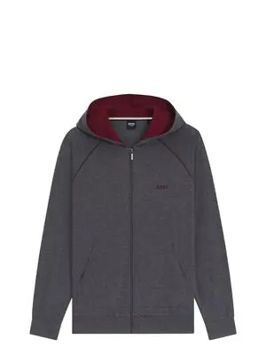 Hugo Boss Mix Match Full-zip Hoodie - Black