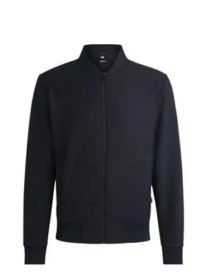 Hugo Boss Skiles100 Zip-up Bomber Jacket - Black