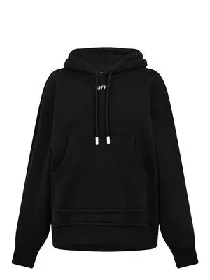 Off-White Off Stamp" Hooded Sweatshirt - Black