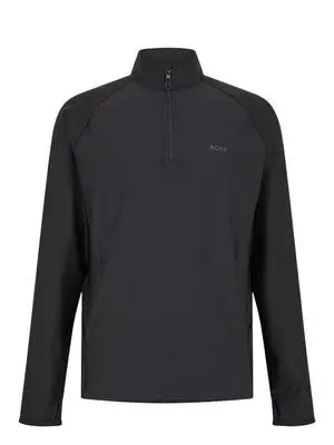Hugo Boss Quarter-zip Sweatshirt - Black
