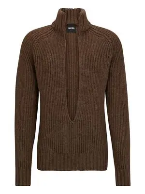 Hugo Boss Long-sleeve Knit Sweater - Green