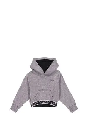 Off-White Off Logo Crop Hdy Jn99 - Gray
