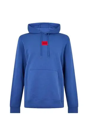 Hugo Boss Logo Label" Hoodie - Blue