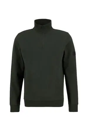 Barbour Ilford Interlock Half-zip Sweatshirt - Sage