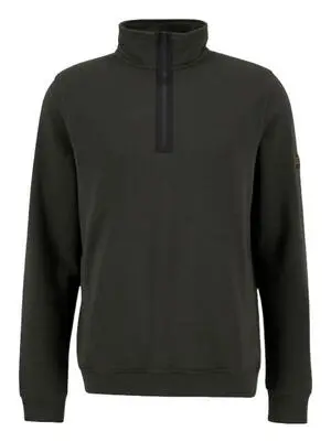 Barbour Outline Half-zip Sweatshirt - Sage