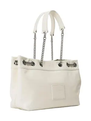 Marc Jacobs Chain Strap Leather Tote Bag - White