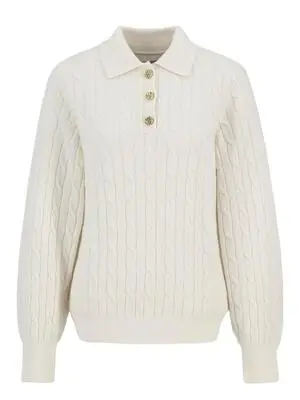 Barbour Long-sleeved Knitted Pullover - Cloud