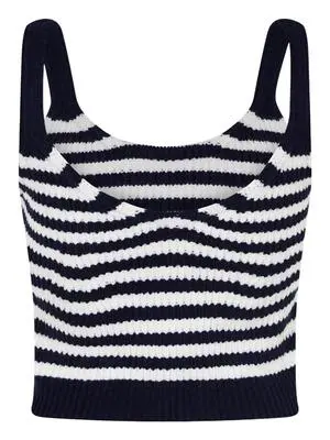 SIMKHAI Simkhai Braylee Striped Knit Vest