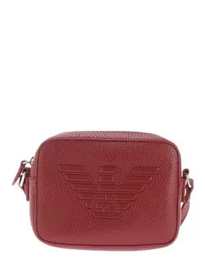 Emporio Armani Camera Bag With Embossed Logo - Red