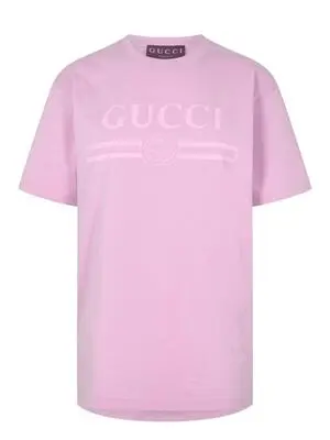 GUCCI Gucci Logo Print Crewneck T-Shirt