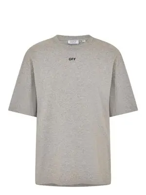 Off-White Logo Crew Neck T-shirt - Gray
