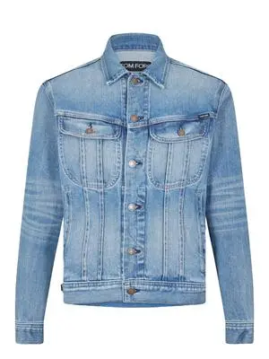 TOM FORD Denim Trucker Jacket - Blue