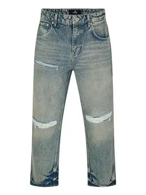 REPRESENT Straight-leg Distressed Jeans - Gray