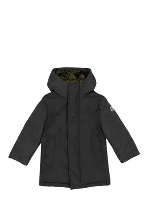 Moncler Logo Patch Down Jacket - Black