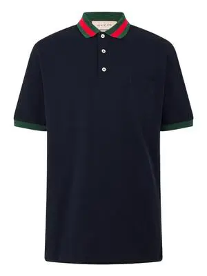 Gucci Short-sleeved Polo Shirt - Black