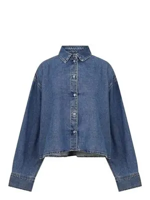 7 FOR ALL MANKIND 7 For All Mankind Nina Long-Sleeve Denim Shirt