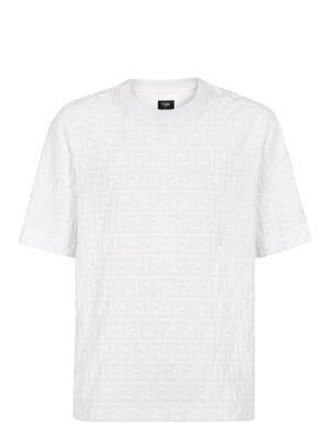 Fendi Ff Terry Crewneck T-shirt - White