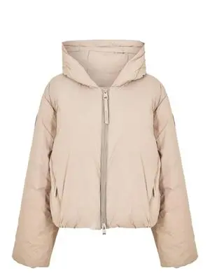 Canada Goose Hooded Short Padded Jacket - Nude