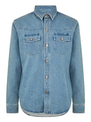 TOM FORD Denim Overshirt - Blue