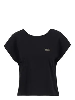 Barbour Sleeveless T-shirt With Back Ties - Black