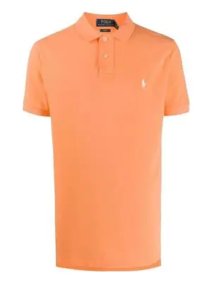 Polo Ralph Lauren Logo Embroidered Short-sleeved Polo Shirt - Orange