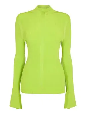 Hugo Boss Frescia High-neck Ribbed Sweater - Green