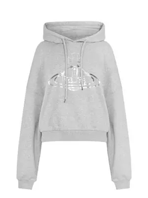 VIVIENNE WESTWOOD Orb Logo Hoodie - Grey/silv