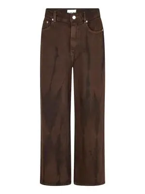 GANNI Baggy Wide-leg Jeans - Green