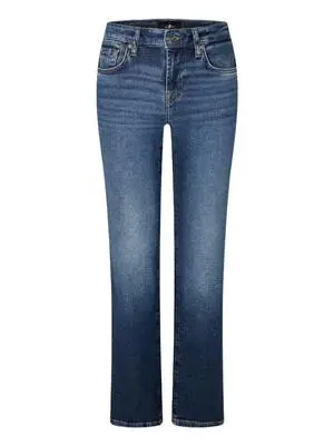 7 For All Mankind Belt Loop Jeans - Dark Blue