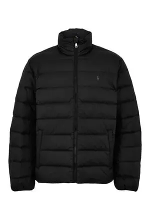 Polo Ralph Lauren Quilted Down Jacket With Logo - Black