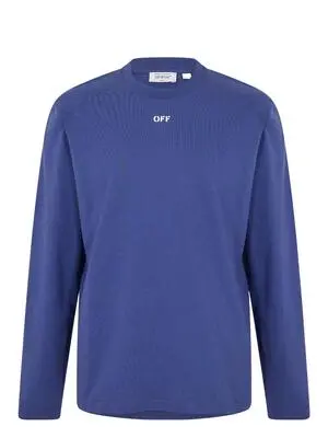 Off-White Logo Long Sleeve T-shirt - Blue