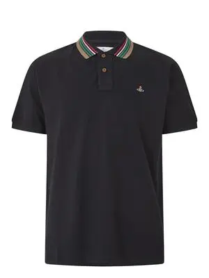 VIVIENNE WESTWOOD Short-sleeve Polo - Black