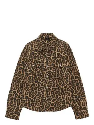 ANINE BING Anine Paxton Shirt Ld54 - Leopard