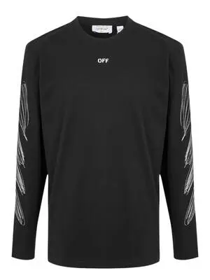 Off-White Logo Long-sleeve T-shirt - Black