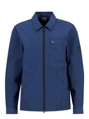 Barbour Long-sleeve Shirt Jacket With Zipper Closure - Blue