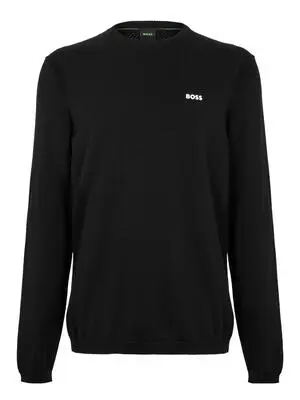 Hugo Boss Logo Crewneck Jumper - Black