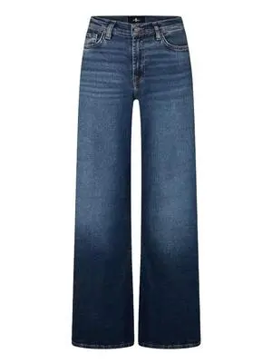 7 For All Mankind Belt Loop Jeans - Blue