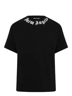Palm Angels Logo Short-sleeved T-shirt - Black