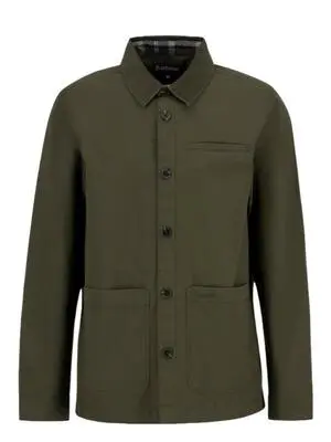 Barbour Long-sleeved Shirt Jacket With Classic Collar - Olive